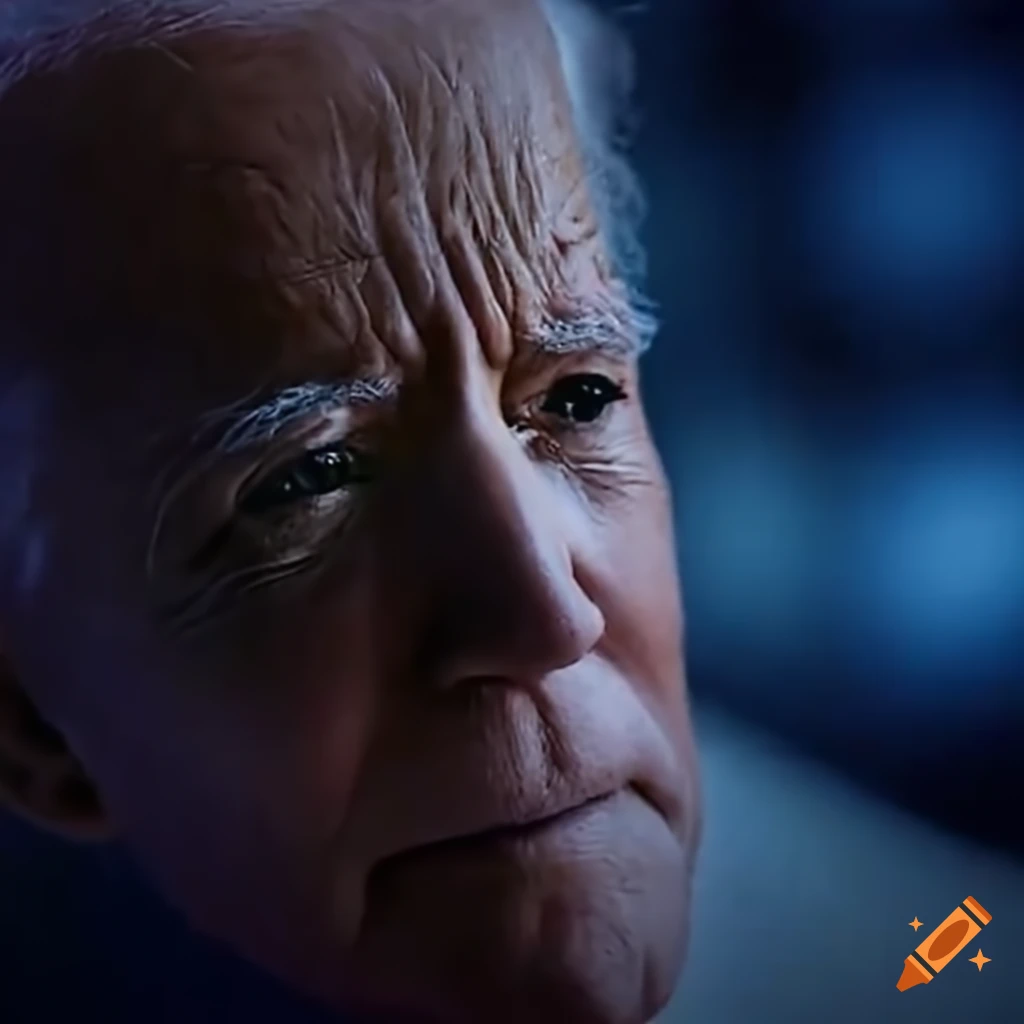 Joe biden falling from stair steps at night on Craiyon