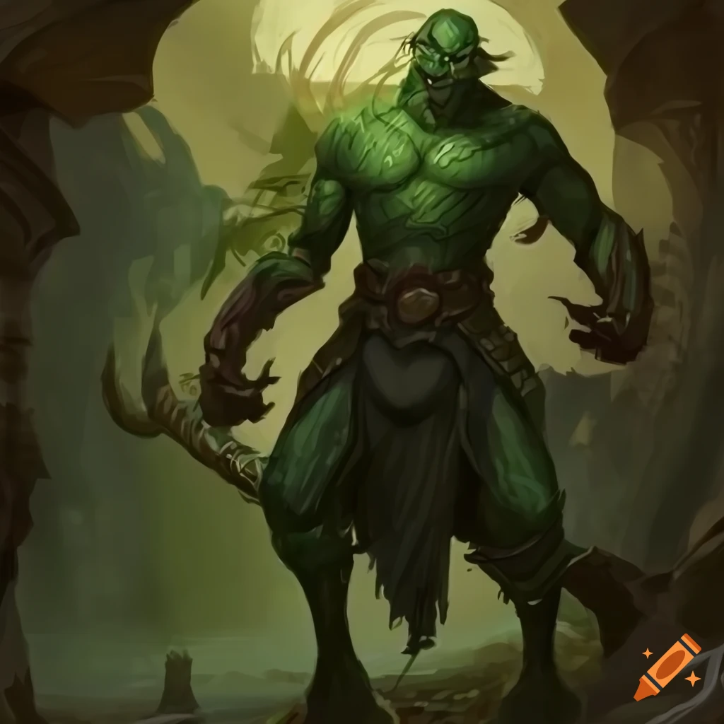 Ogre wizard artwork from magic: the gathering on Craiyon