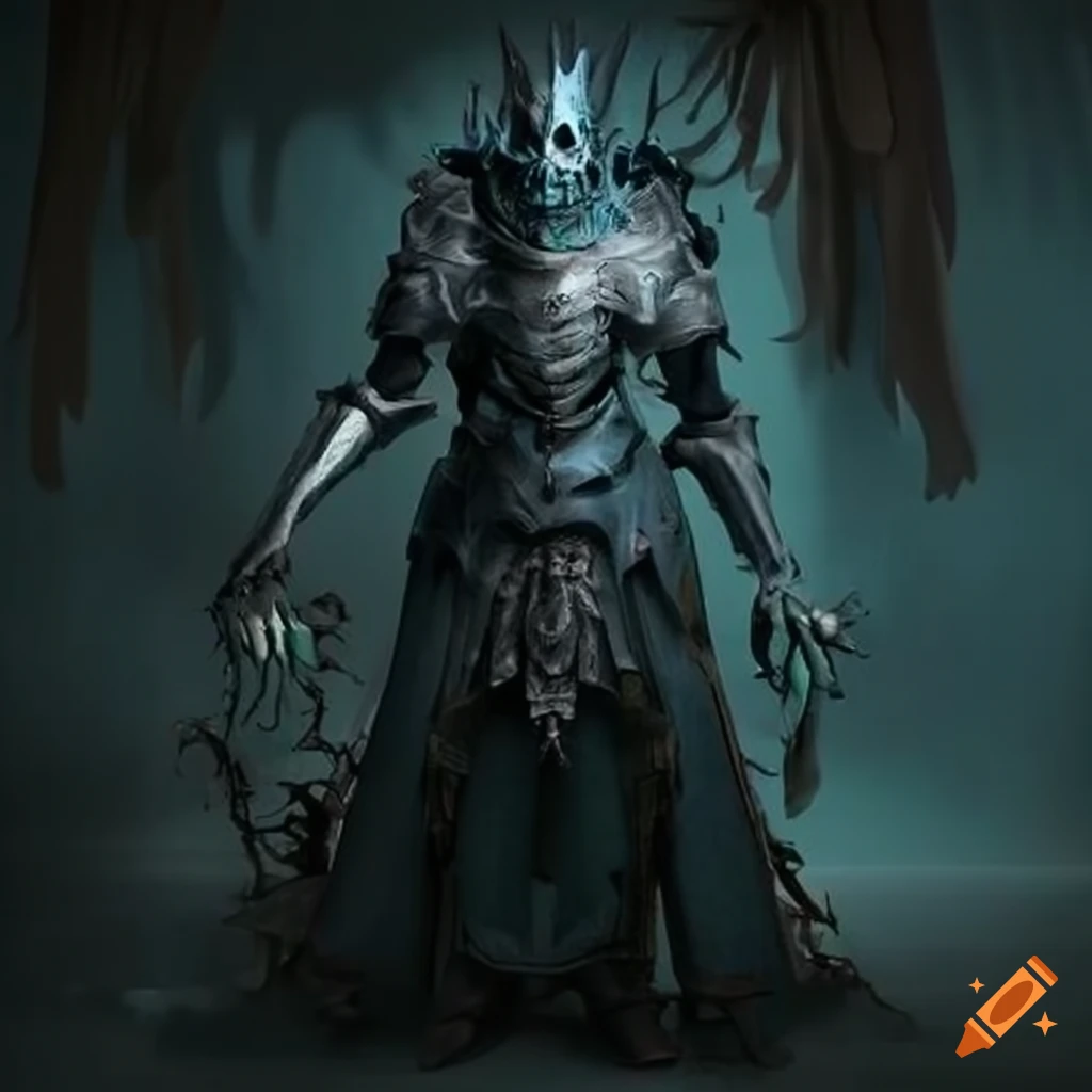 Futuristic necromancer on Craiyon