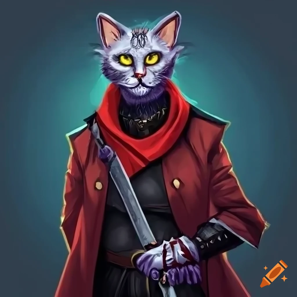 Cybernetic black cat on Craiyon