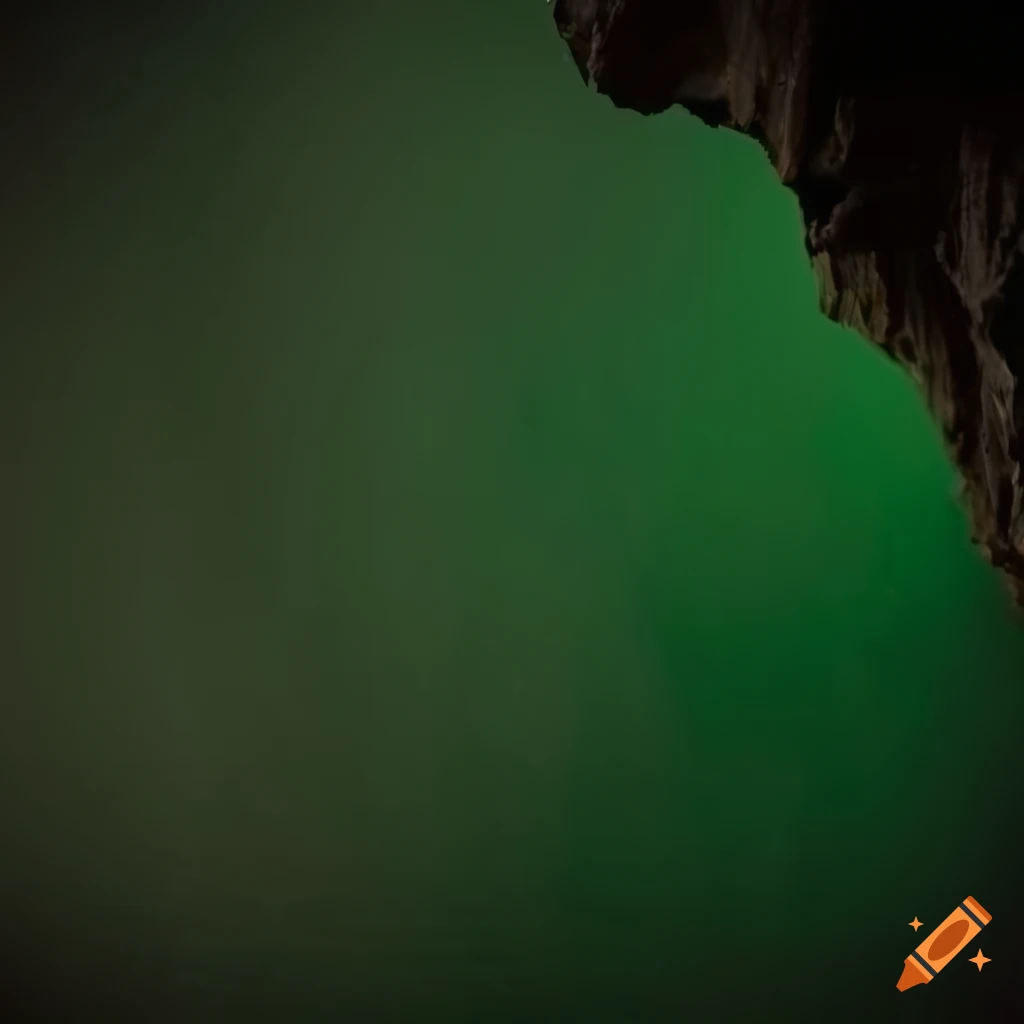 Greenish textured cave wall on Craiyon