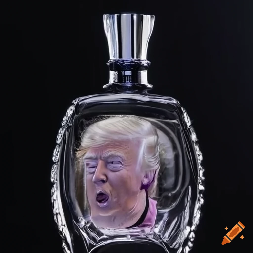 Luxury fragrance bottle with the brand name trump on Craiyon