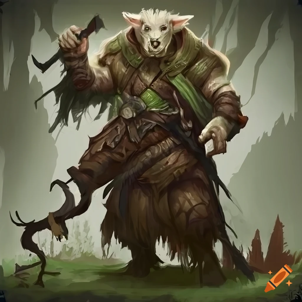 Magic bear healer druid on Craiyon