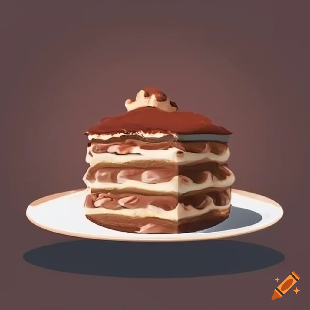 Tiramisu logo design on Craiyon