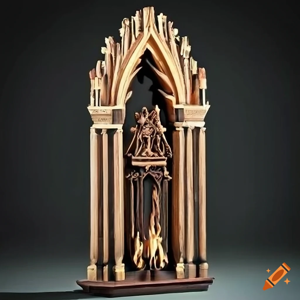 Detailed ivory ebony carving artwork on Craiyon