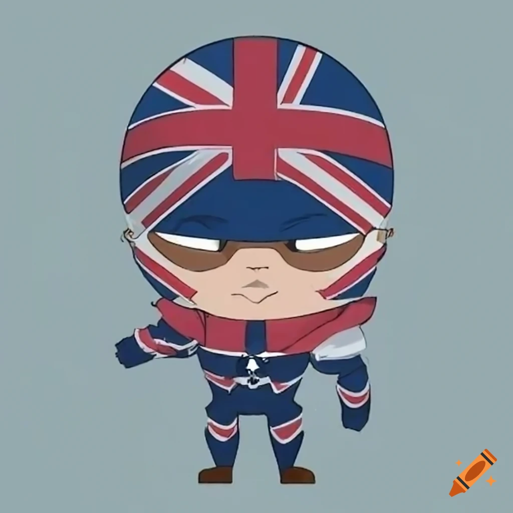 Captain britain superhero illustration