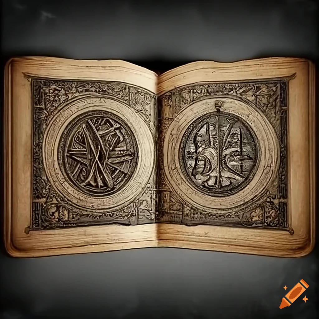 Old vintage book end with gold leaf details for 3d texture material on ...