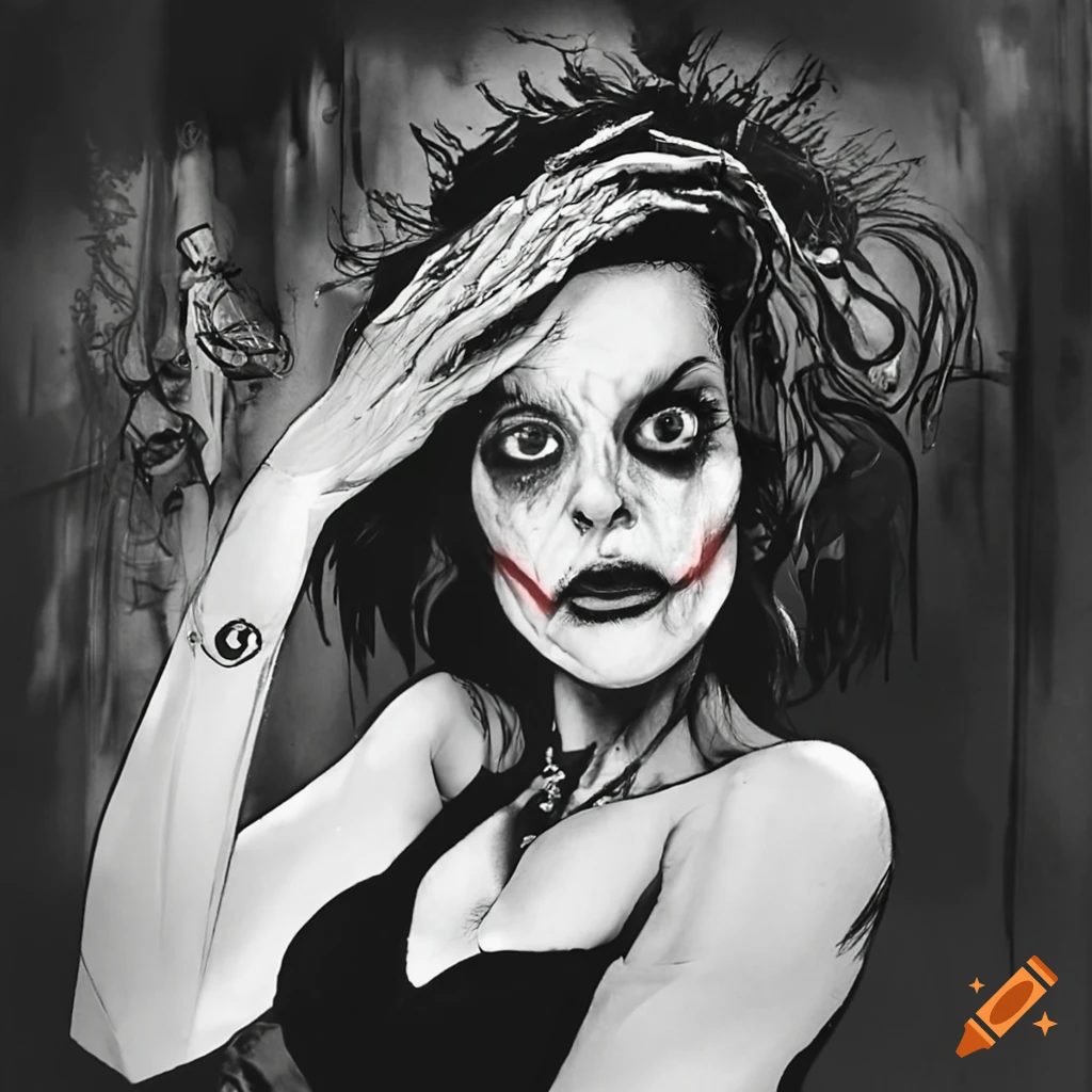 Artistic fusion of iconic movie characters