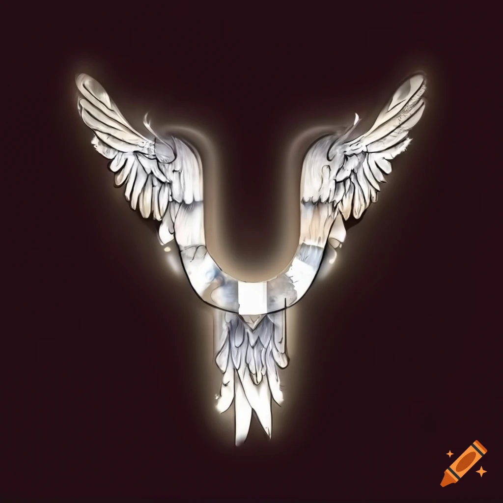 Epic angel-themed typography design