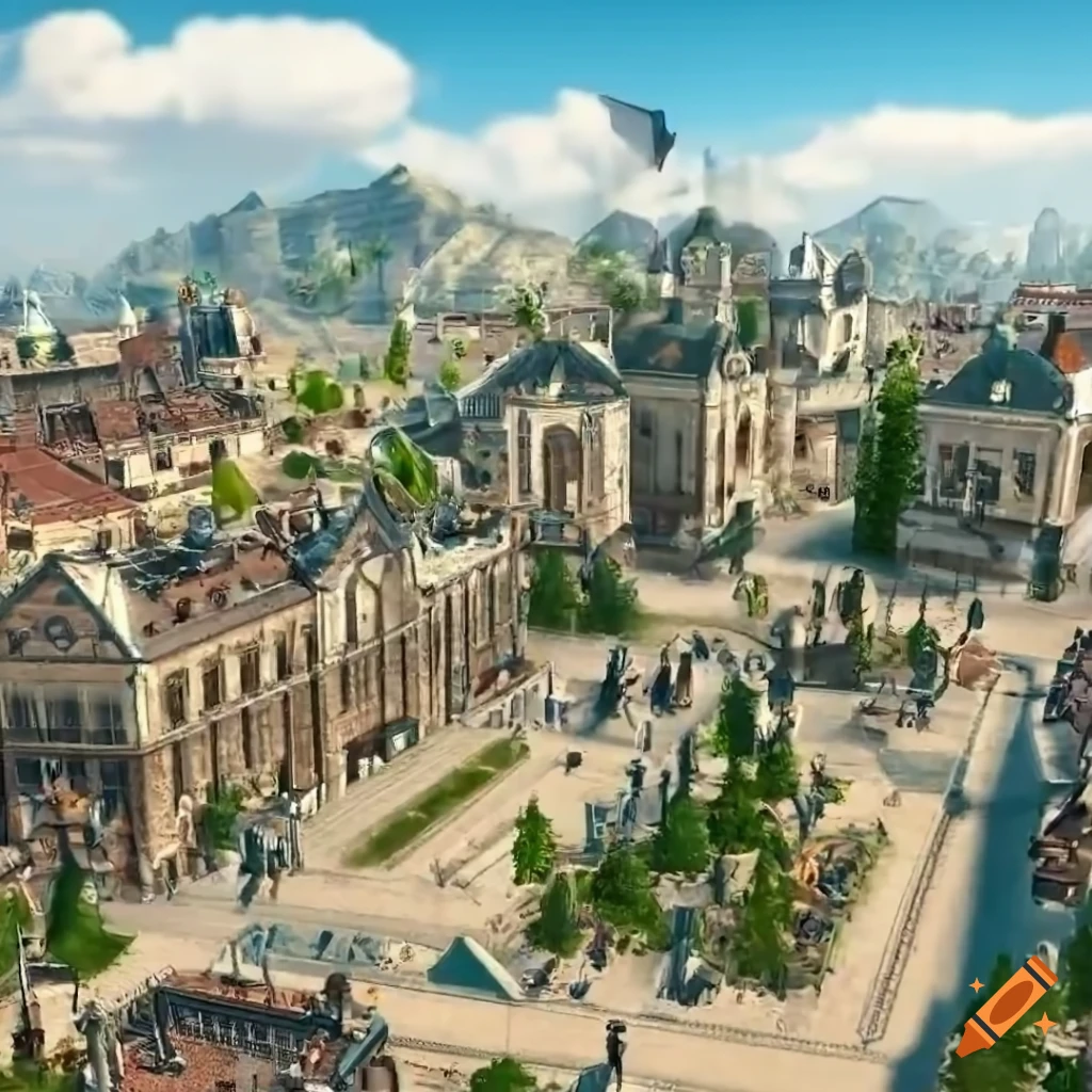 City anno 1800 on Craiyon