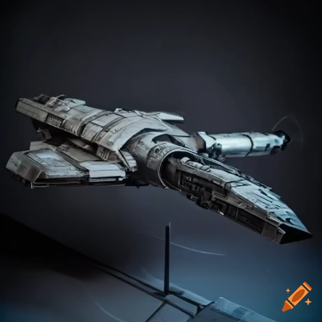 Small alien fighter ship on Craiyon