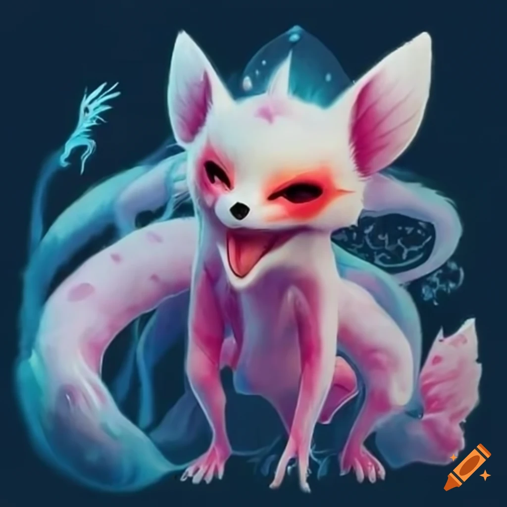 Neopet that resembles a mix of lemur, bird, and rabbit on Craiyon