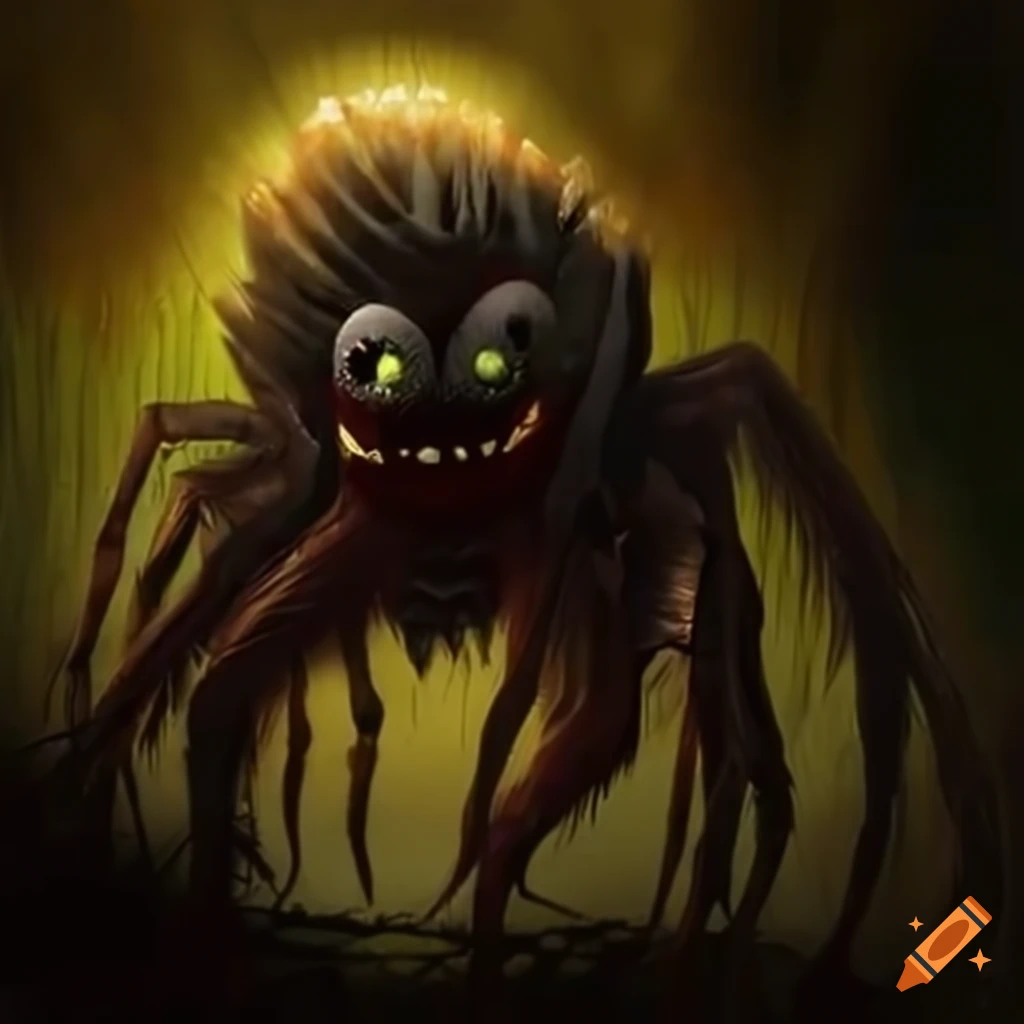 Dark red bulbous creatures on Craiyon