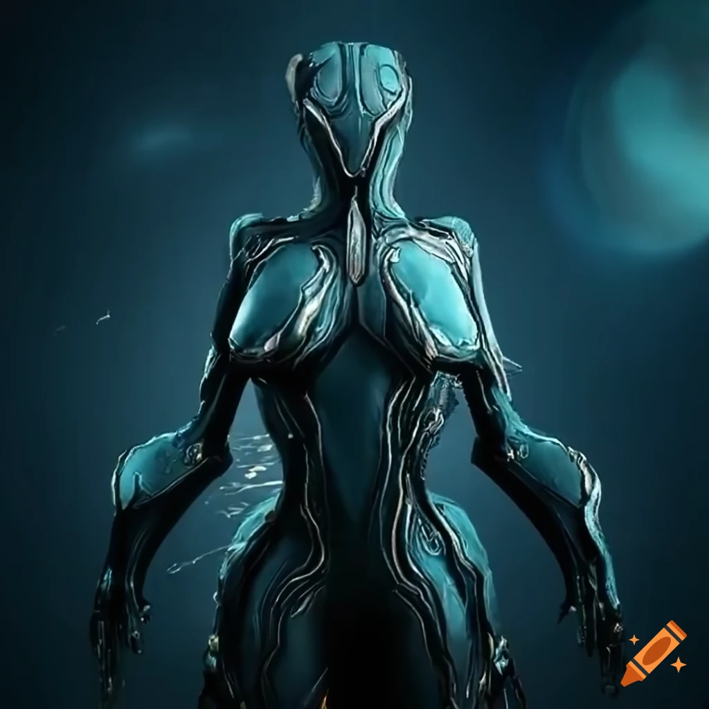Warframe nova prime battling corpus on orb vallis on Craiyon