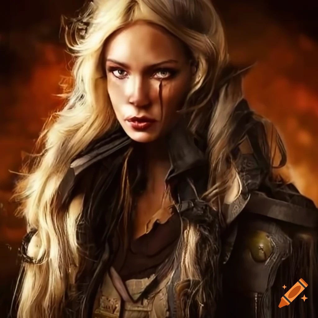 Portrait of a female apocalypse survivor