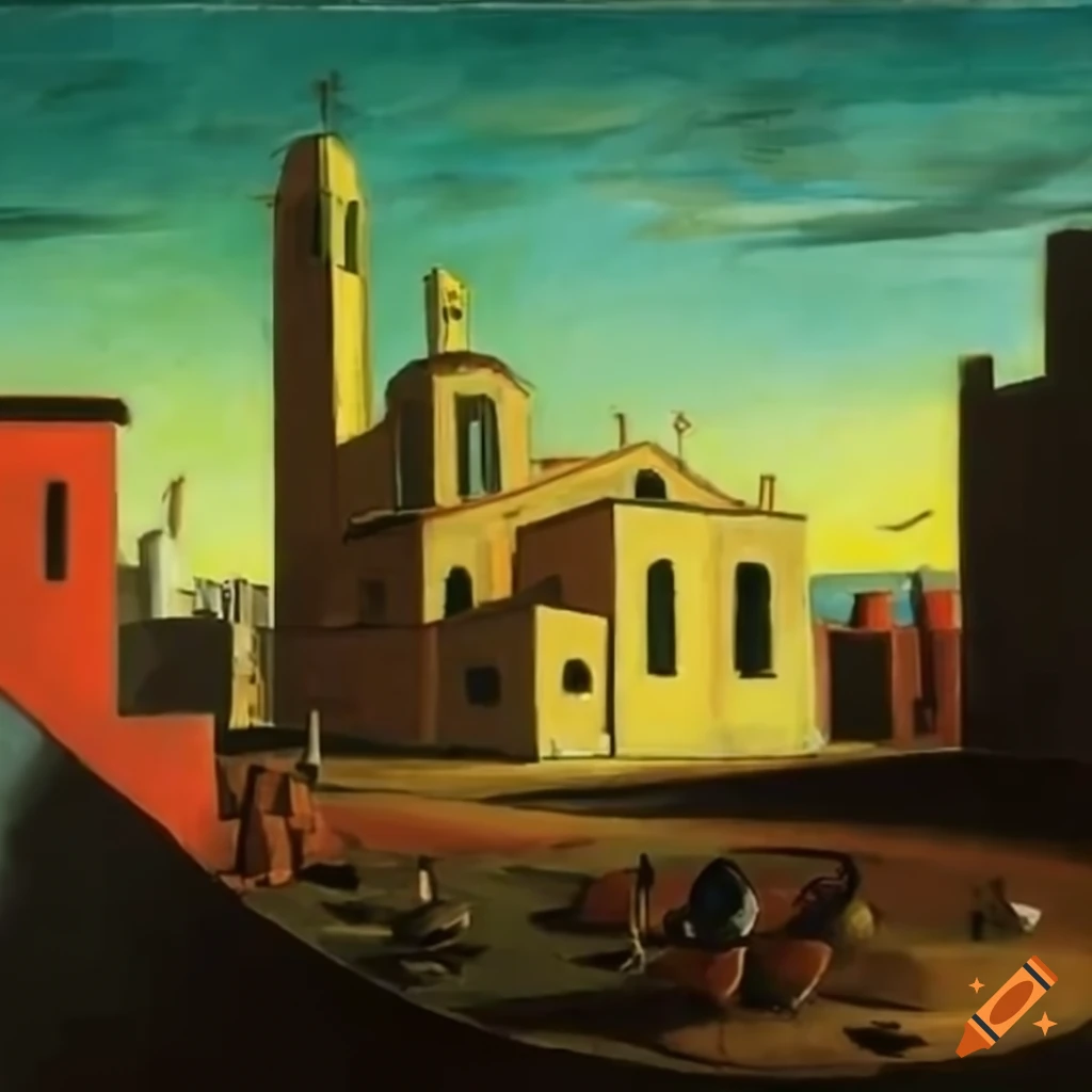 Giorgio de Chirico Landscape painting in Dadaism and Expressionism ...