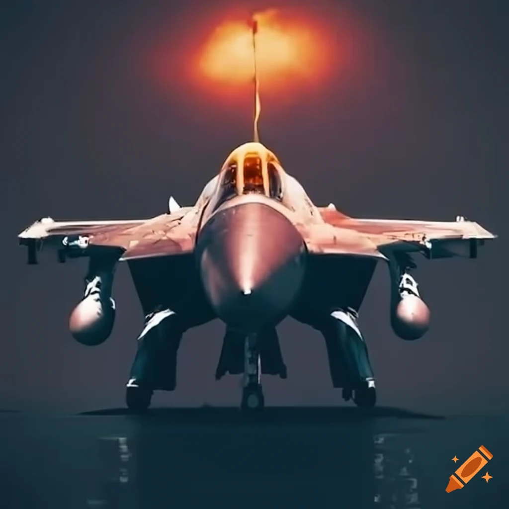 Colorful french rafale fighter jet on Craiyon