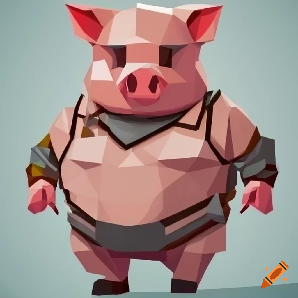 low poly chibi style fat pig tinkerer on Craiyon low poly chibi style fat pig tinkerer on Craiyon