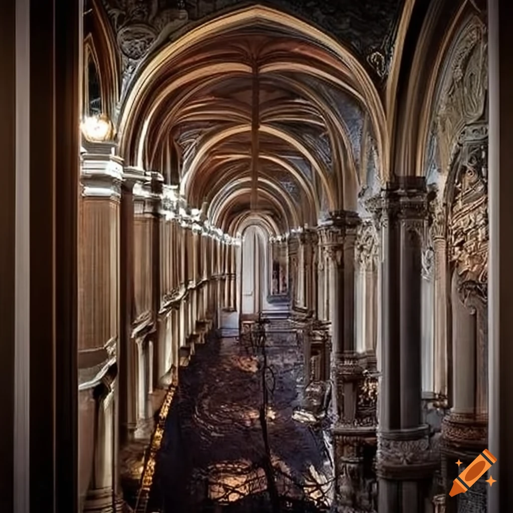 Opulent architectural structures on Craiyon