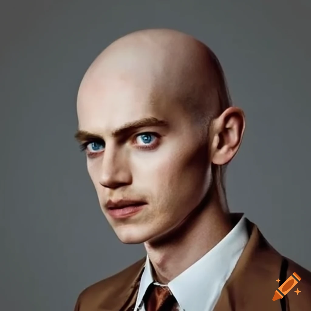 Photo portrait of a young man in a brown business suit on Craiyon