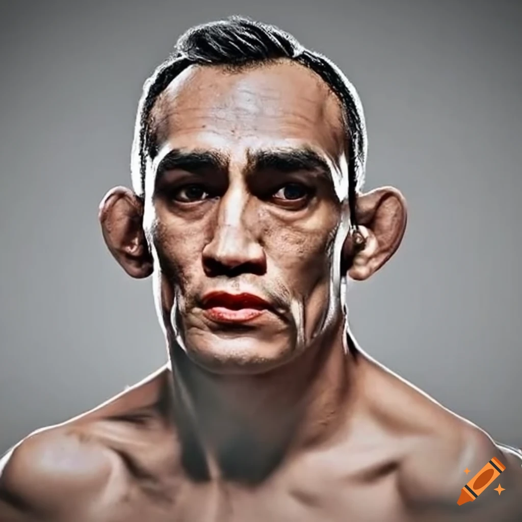Tony ferguson waiting for a fight with mma gloves