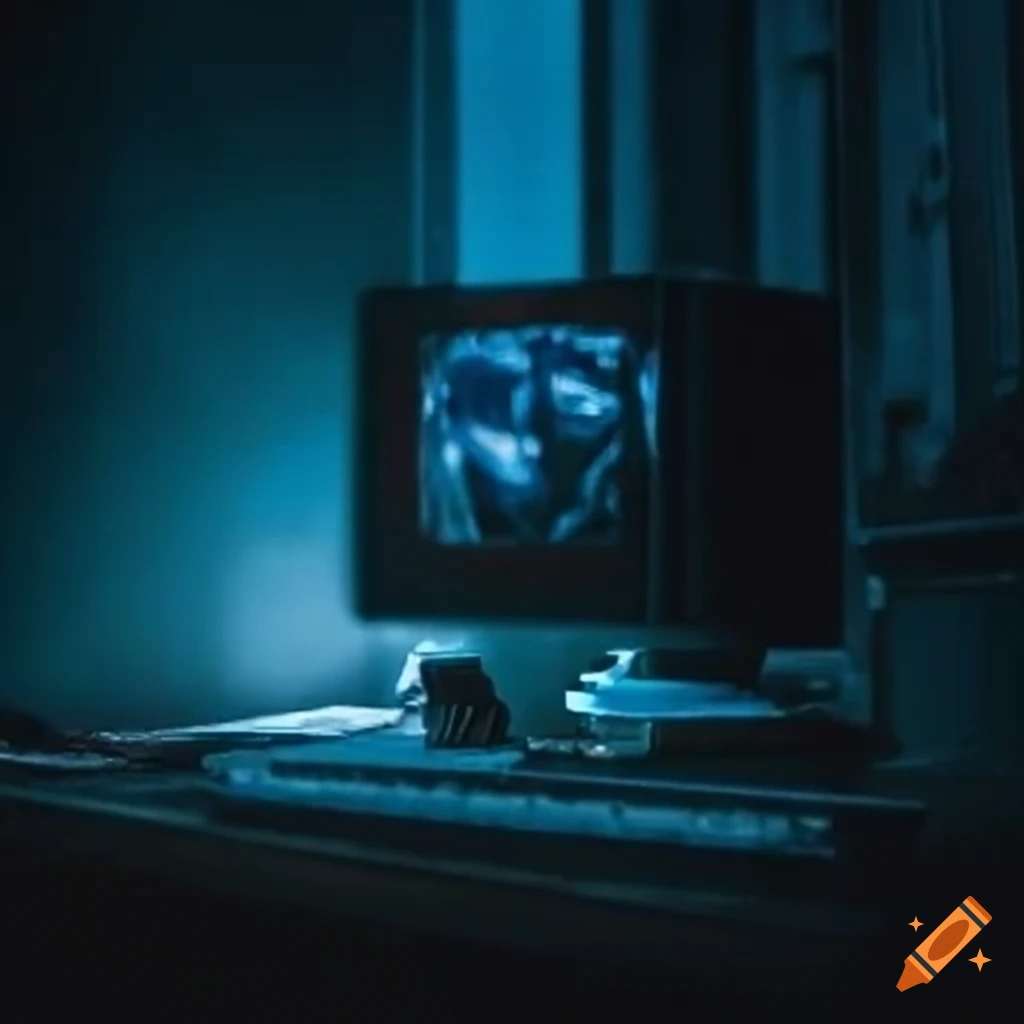 C64 computer with eyes on Craiyon