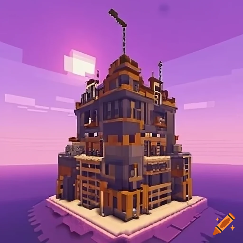 Minecraft speed building on Craiyon