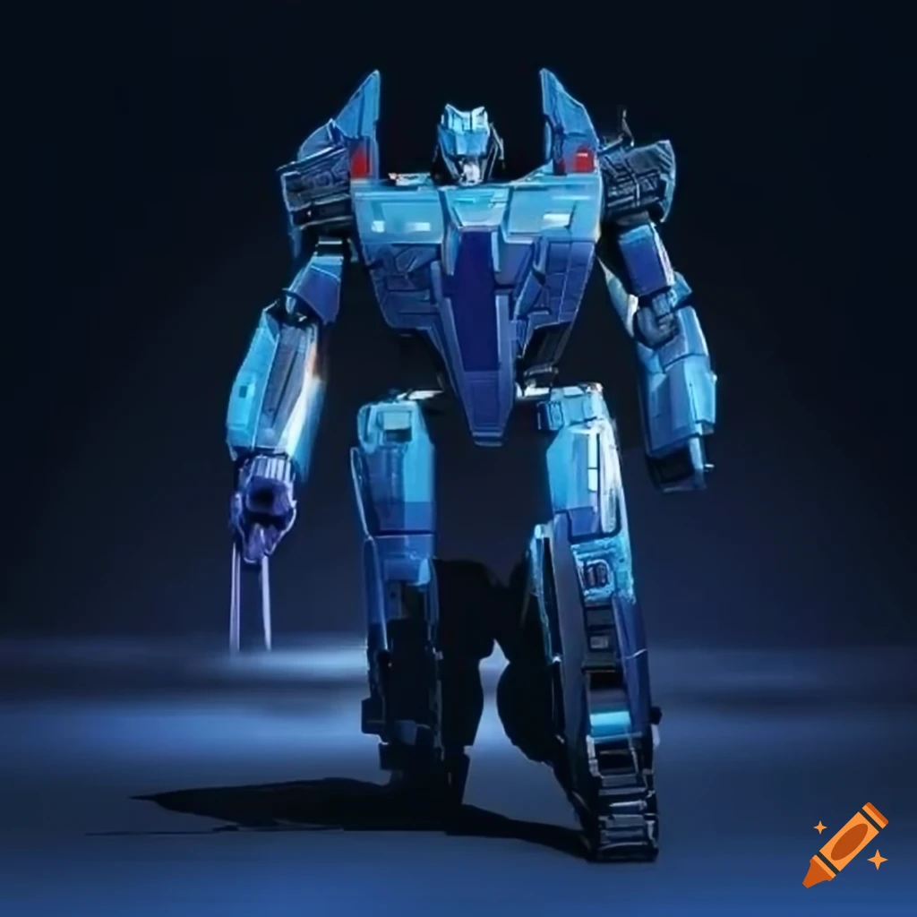 Baby blue autobot transformer on Craiyon