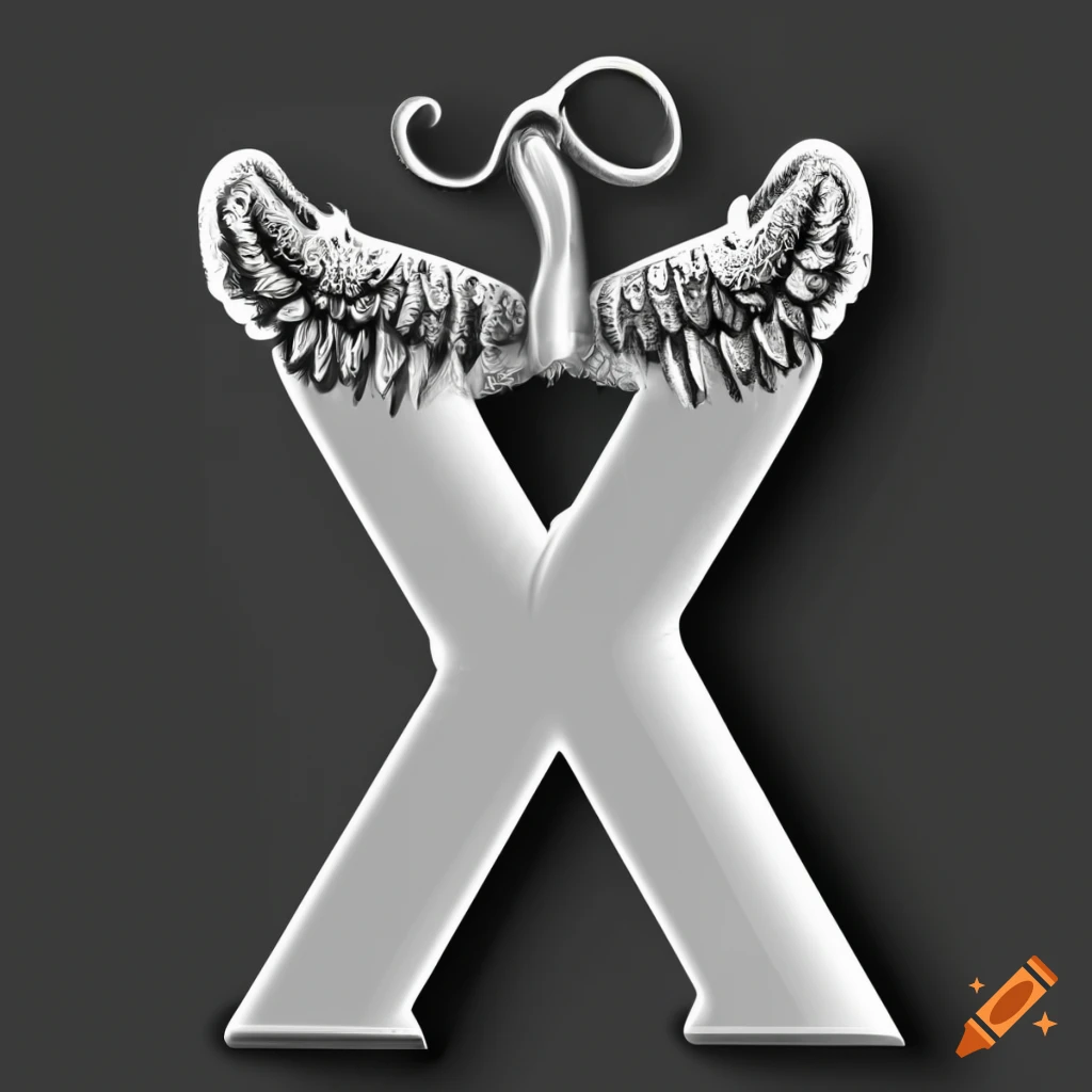 Epic angel-themed typography design on Craiyon