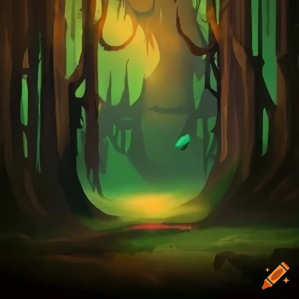 Background of a medieval platformer videogame