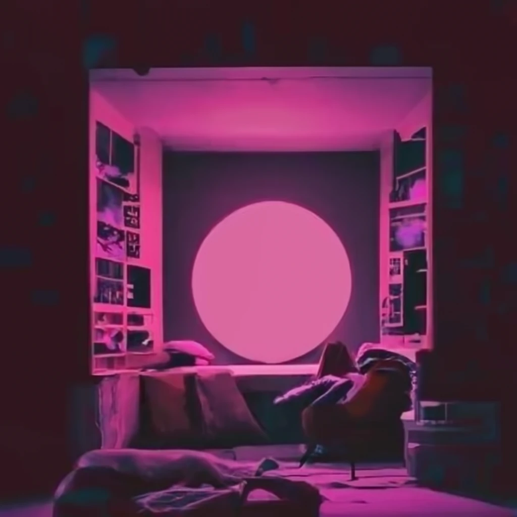 Pink vhs aesthetic cover art for a cozy music playlist on spotify on ...