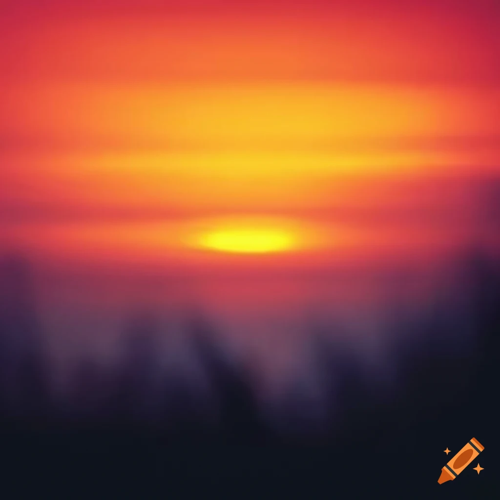 Album cover with a melancholic sunset