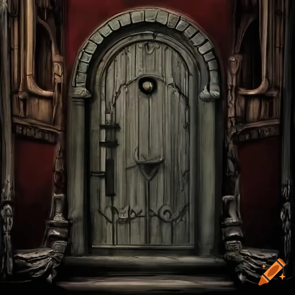 Victorian style grim dark doors