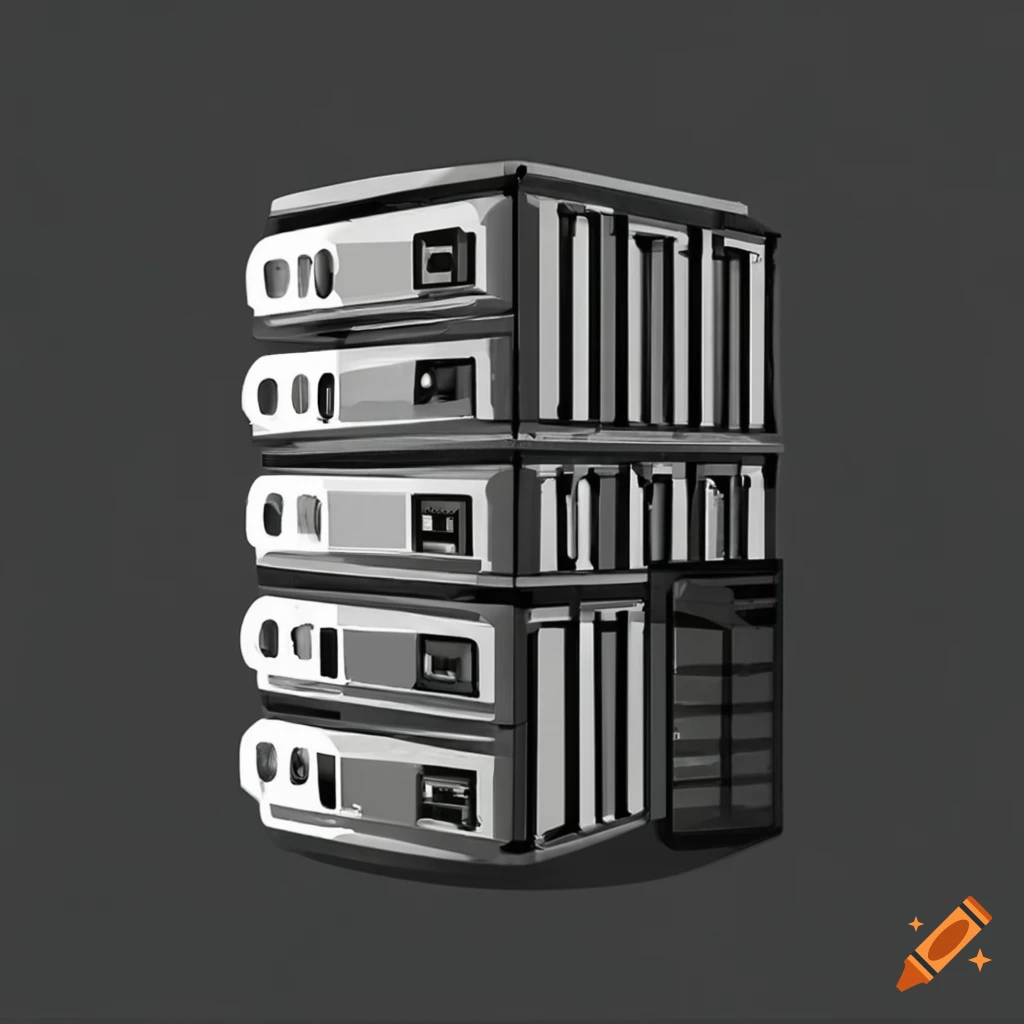 Illustration of a suitable hosting solution on Craiyon