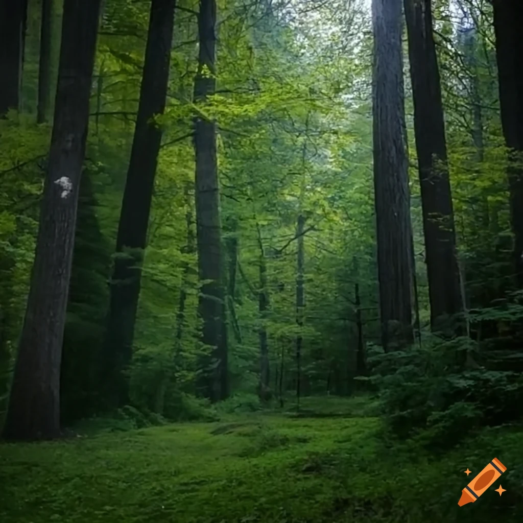 Volketswil forest landscape on Craiyon