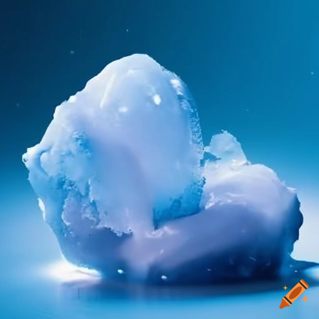 Abstract art representing pure cold on Craiyon