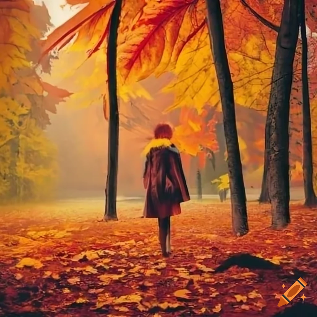 Autumn fall scene on Craiyon