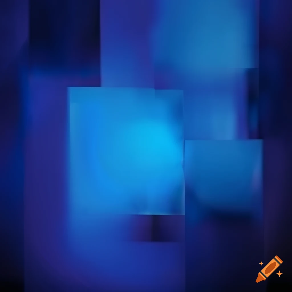 Abstract blue grayscale background with textured white squares on Craiyon