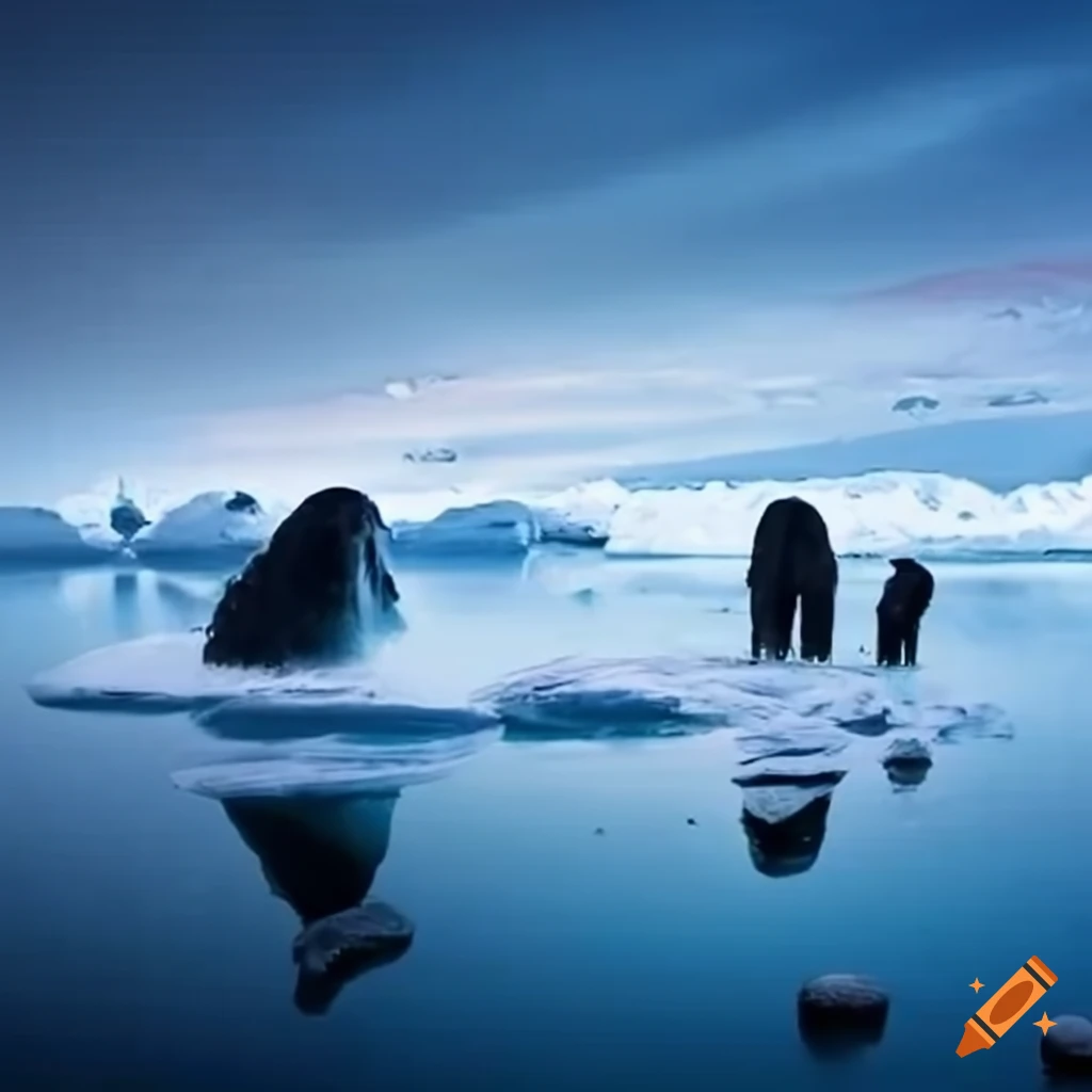 Image of the north pole on Craiyon