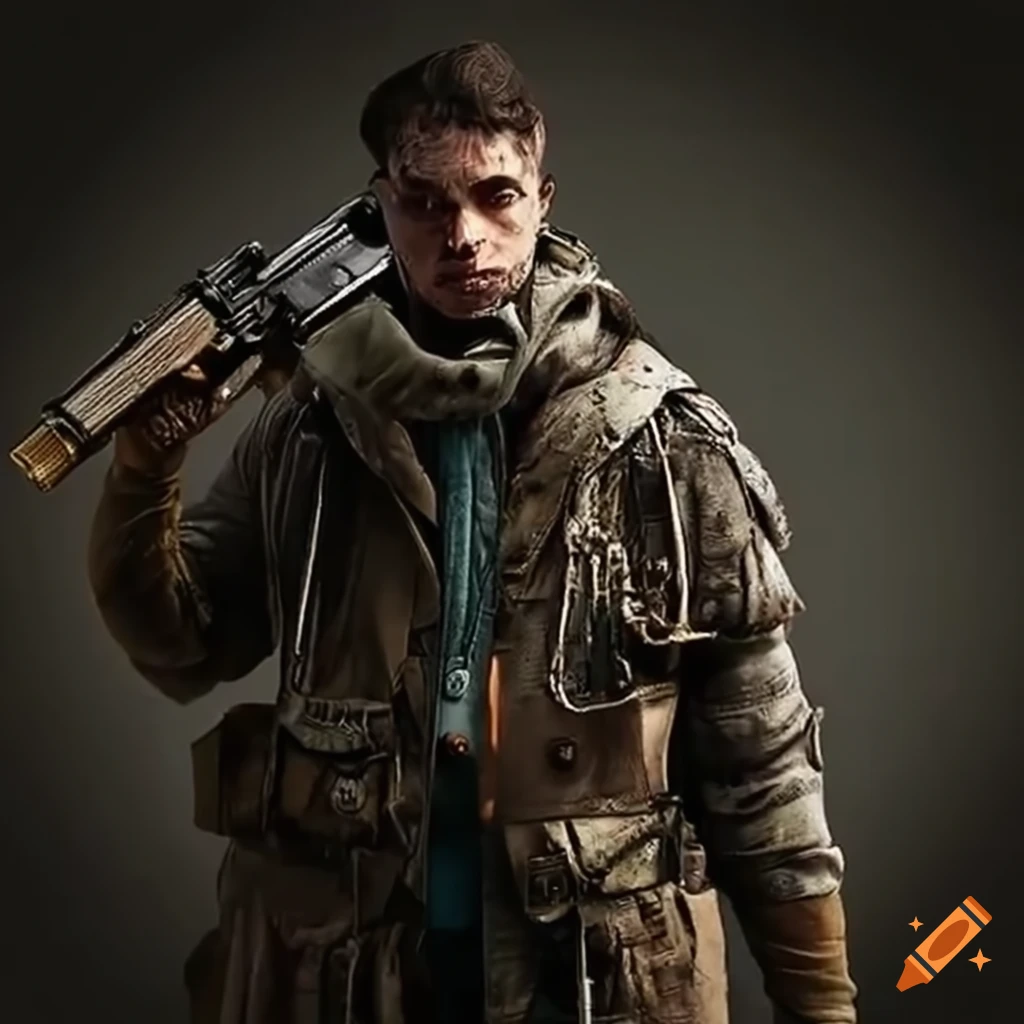 Post-apocalyptic doctor with expertise in handguns on Craiyon