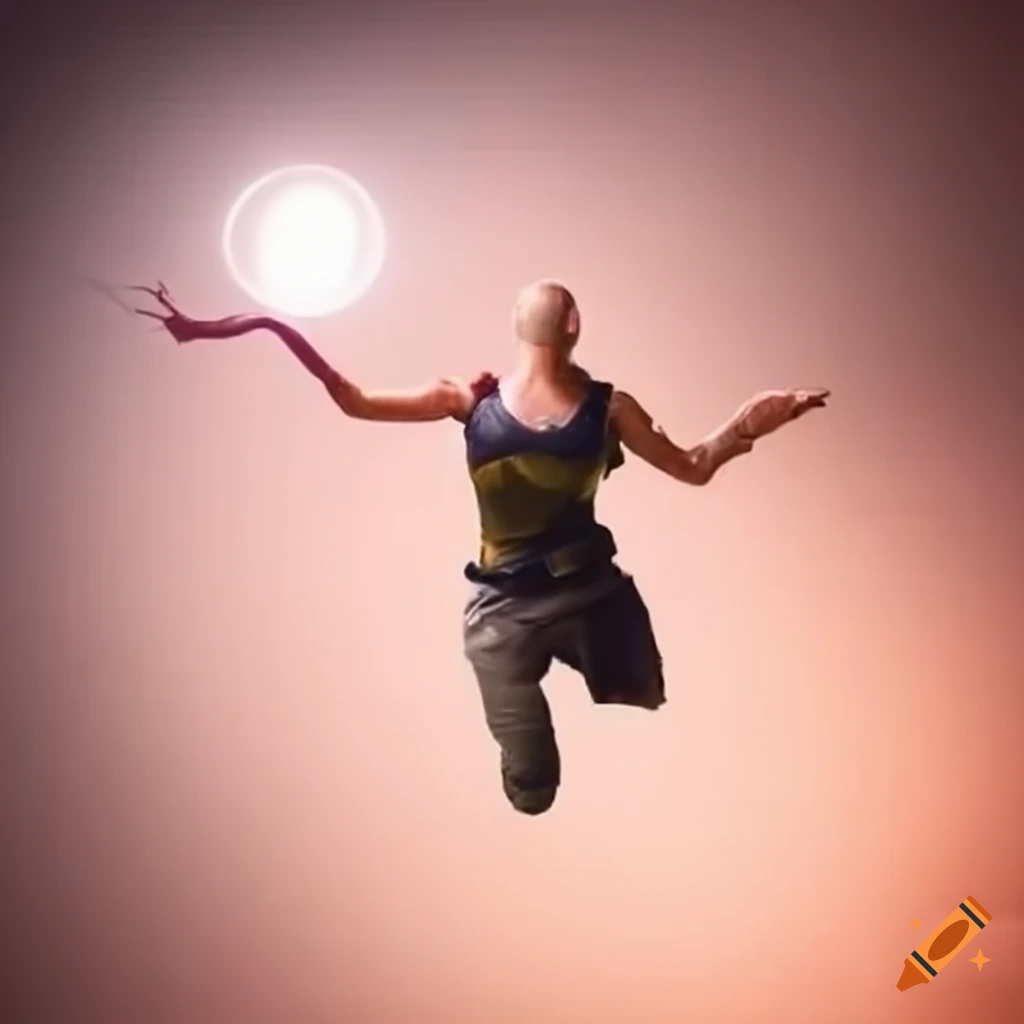 High-energy action shot of projectile shots