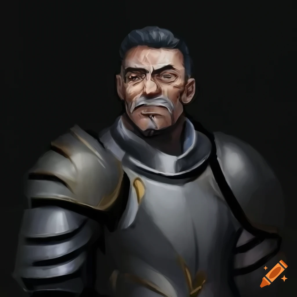 Image of an anti-paladin dnd character on Craiyon