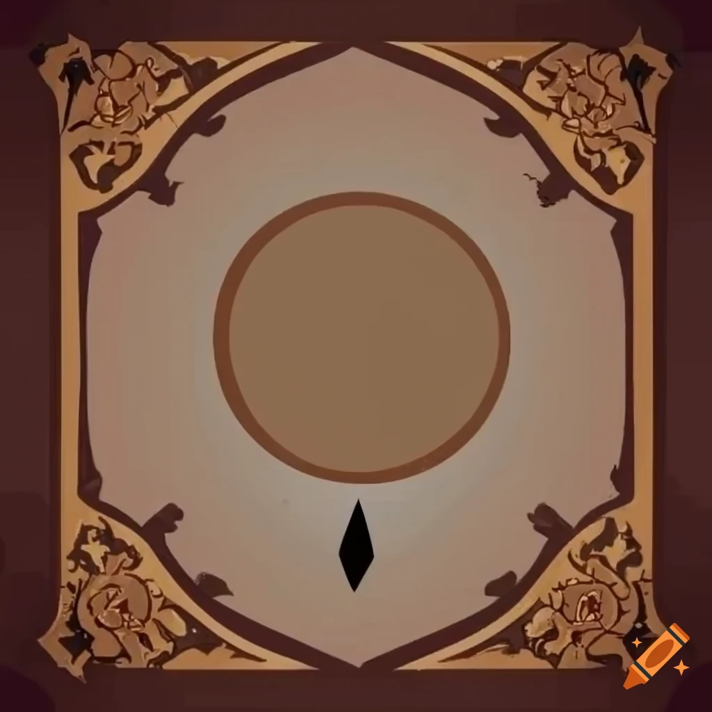 Medieval character stats card template