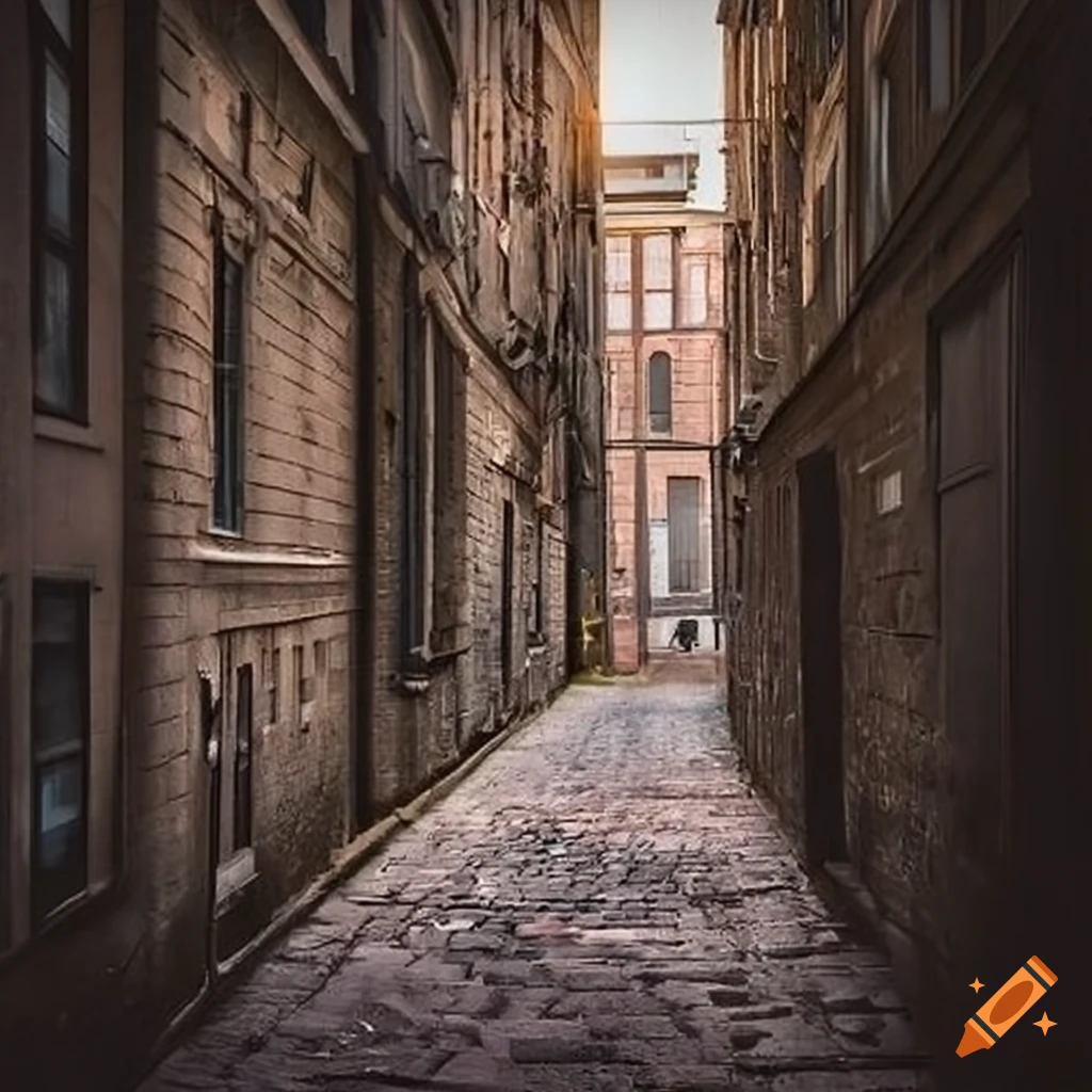 Daytime view of an alley