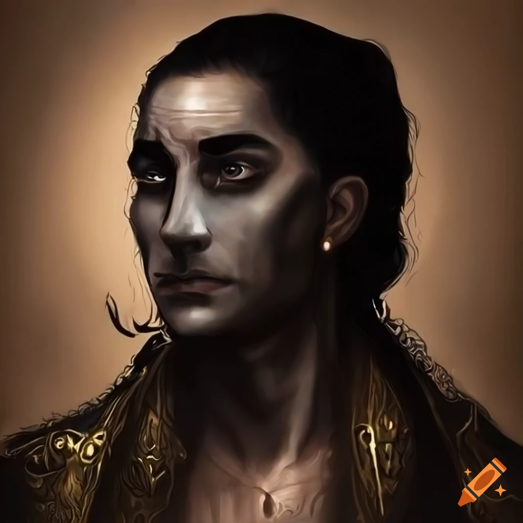 Detailed portrait of a royal man on Craiyon