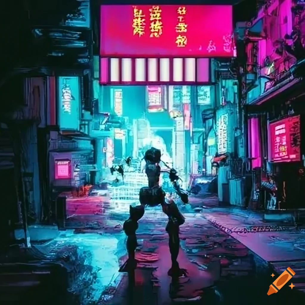 Cyberpunk robotic hand artwork on Craiyon