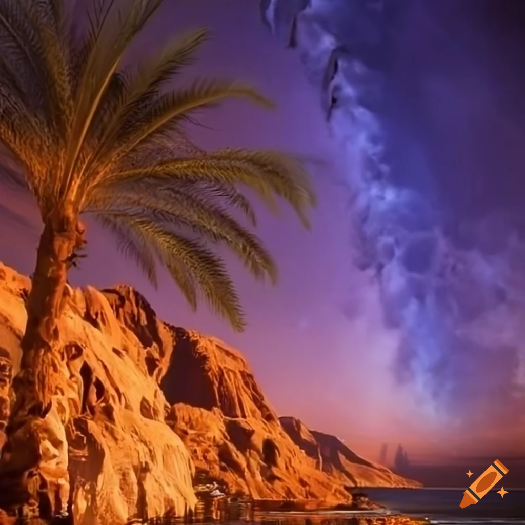 Mystical view of eilat