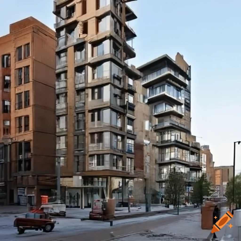 Urban construction site