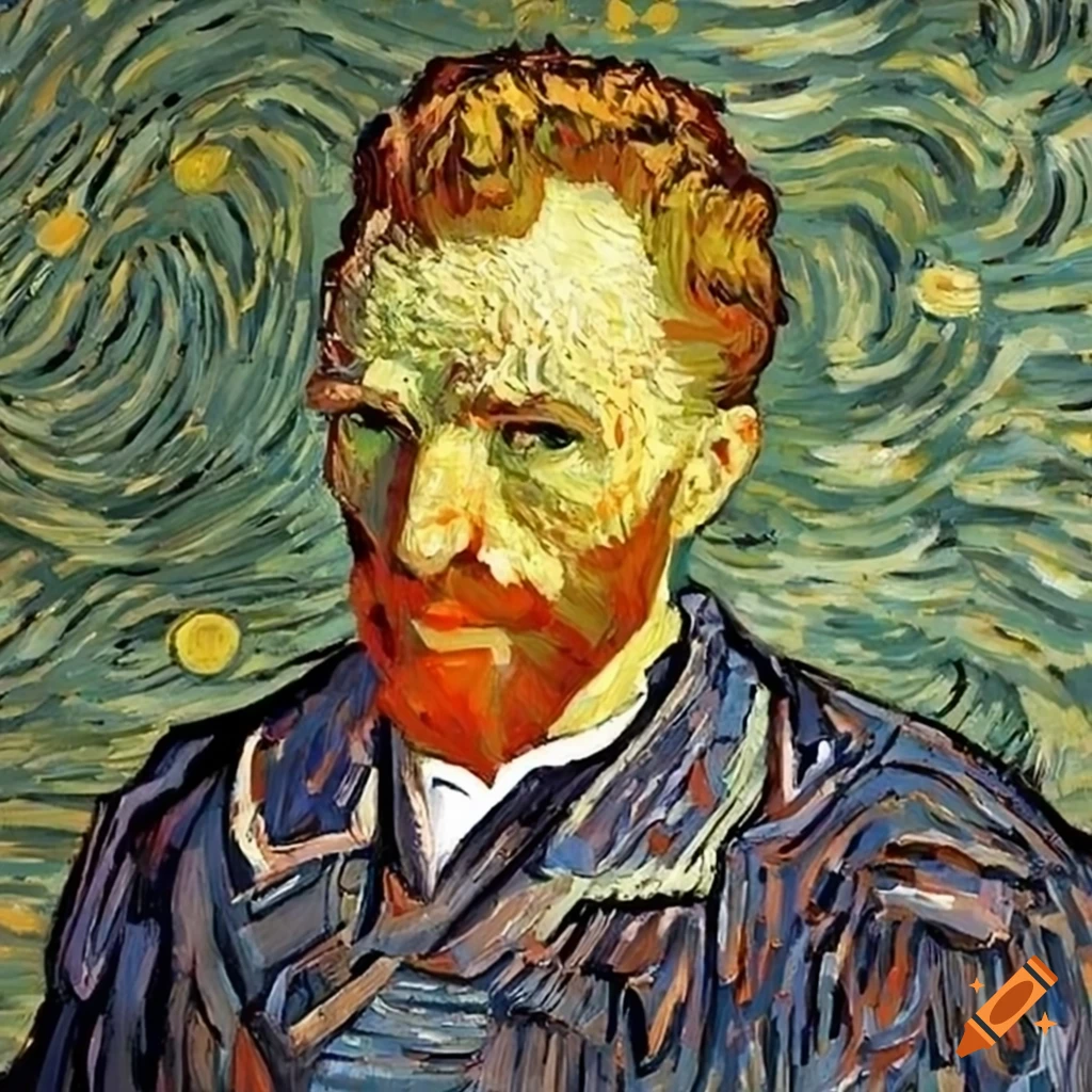 Vincent van gogh portrait on Craiyon