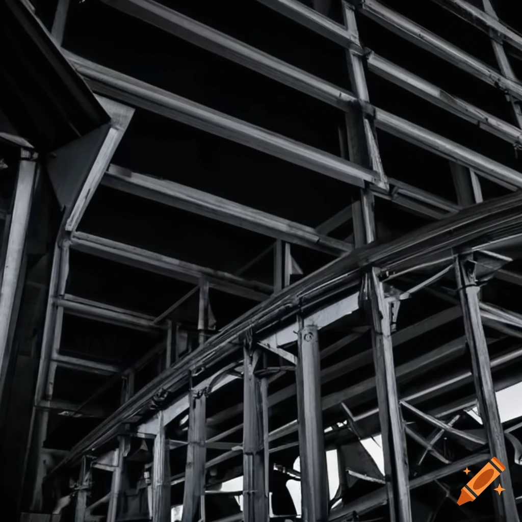 Steel structure on Craiyon